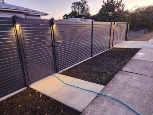 Outdoor Lighting - Front Fence Feature Light | Fully Wired Electrical ...